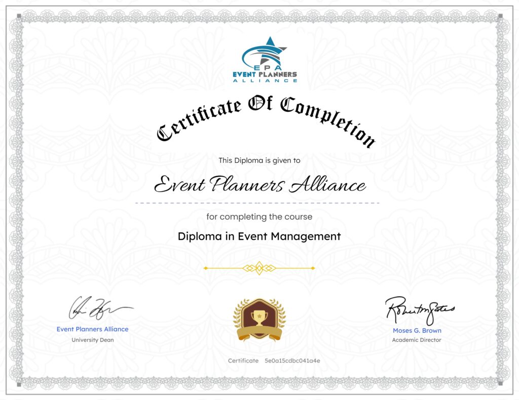 Take an Event Management Course Online at Your Pace
